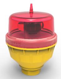 Quality LED Red Solar Powered Low Intensity Double Aviation Obstruction Light AH-LI-B2 for sale