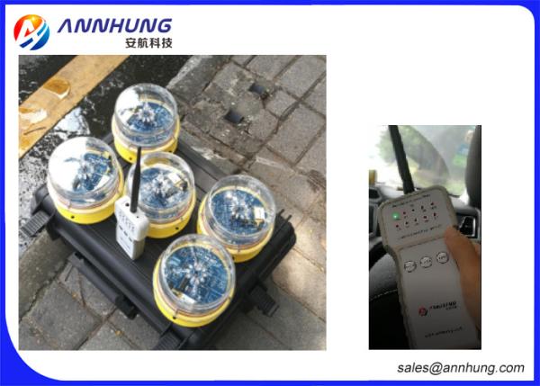 Quality LED / NVG IR LED 850nm Solar Airport Lighting / Portable Emergency Heliport helipad lighting with carrying case for sale
