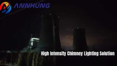 High-intensity Aviation obstruction light - Chimney installation case