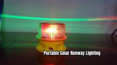 12cd Runway Edge Light Portable Airfield Silicon Solar 80m/S