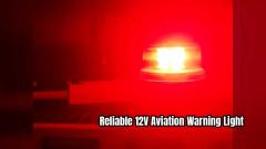 Double 12V LED Aviation Obstruction Light Low Intensity Ip66