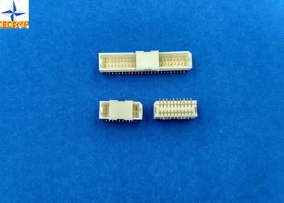 China Right Angle Wafer Connector, Pitch 1.0mm Double Row With PA6T Material for sale