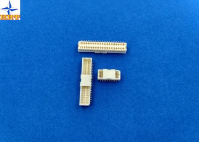 China Os materiais duplos do passo PA6T do conector with1.0mm da bolacha da fileira, entrada da parte superior do PWB de SHD encobriram o encabeçamento à venda
