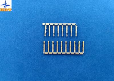 中国 金フラッシュ ワイヤー コネクター ターミナル、2.54mm RoHSの承諾のひだターミナル、スズメッキをされた接触 販売のため