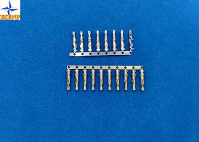 中国 金フラッシュ ワイヤー コネクター ターミナル、2.54mm RoHSの承諾のひだターミナル、スズメッキをされた接触 販売のため