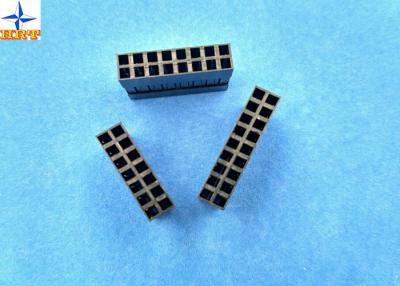 Cina Materiale doppio delle prese di alimentazione PBT di file del passo del connettore 2.54mm di LVDS senza naso in vendita
