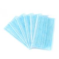 China Soft Blue Disposable Face Mask Weight 25grams With Secure Loop Earloop for sale