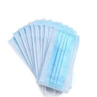 China Soft Blue Disposable Face Mask Weight 25grams With Secure Loop Earloop for sale