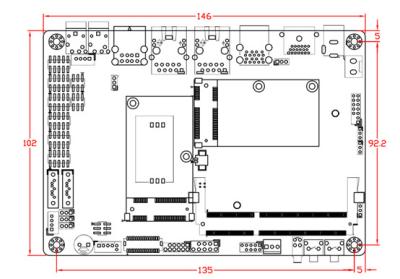 Cina 2LAN 6COM 8USB Motherboard da 3,5
