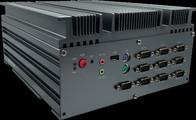 China IPC 4 PCIE Extension Fanless Box PC MIS-6606 Aluminium Fanless Embedded Box for sale