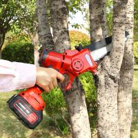 China Cordless 20V Brushless Wood Cutting Electric Chainsaw for sale