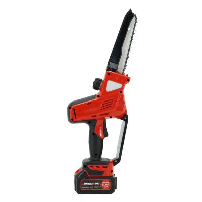 China Portable 8 Inch Electric Chainsaw Cordless with Brushless Motor Lightweight Power and Oil Lubrication for sale