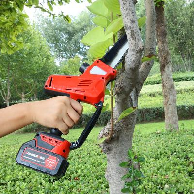 China 8 Inch Cordless Battery Operated Chainsaw with Brushless Motor Strong Cutting and Auto Chain Oiling System for sale