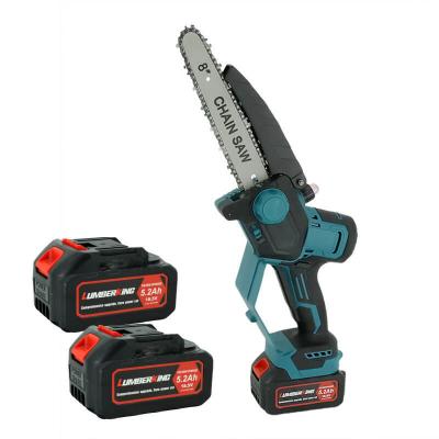 China 8 Inch Cordless Pole Chainsaw Telescopic Electric Chain Saw With Auto Oil Pump And Brushless Engine for sale