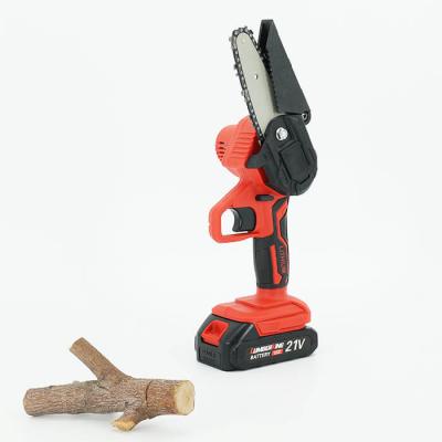 China Handheld Cordless Chainsaw Garden Tools, Small Chainsaw Lithium Battery Portable Woodworking for sale