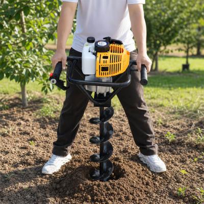 China 51.7cc 63.3cc Gas Powered Earth Auger Machine with Drill Bit for Fence Post Digging for sale