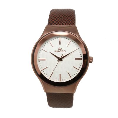 Китай 40.0mm 3 вахты кварца неподдельных кожи случая нержавеющей стали рук, вахта людей вскользь продается