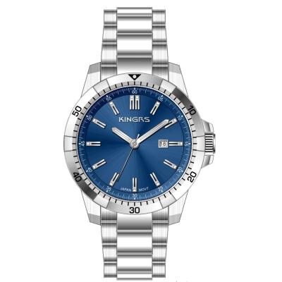 China Men Custom steel strap stainless steel water resistant watch Free Logo OEM / ODM for sale