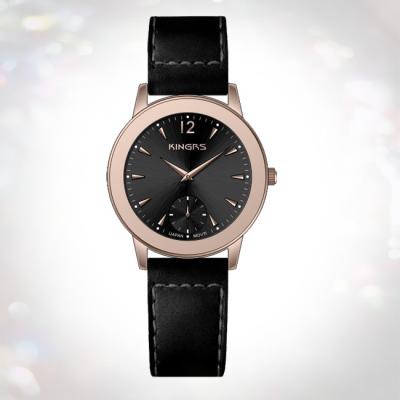 China Water Resistence trendy ladies luxury watches with leather strap for sale