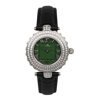 China OEM Steel Women Jewelry Watch Diamond Decoration Leather Band Wrist Watch for sale