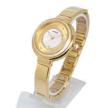 中国 IPの金張りの方法女性ファッション・ウォッチ、宝石類の腕時計のダイヤモンド34.0mm 販売のため