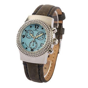 中国 女性、38.0mmの淡いブルーのダイヤルのための贅沢な多機能のファッション・ウォッチ 販売のため