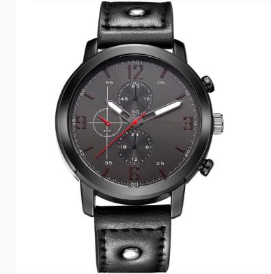 China Big Size Alloy Wrist Watch  ,Stainless steel caseback Multifunction Wrist Watch for Men , Business Men Wrist Watch for sale
