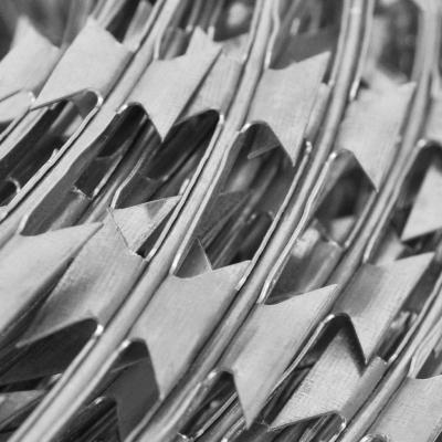 China Low Price Guaranteed Quality Galvanized Razor Flat Barbed Wire Barbed Flat Razor Wire Flat Wrap Razor Wire for sale