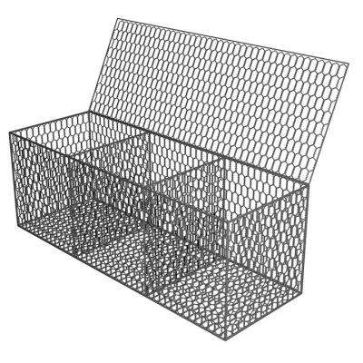 China Fábrica profesional suministro directo galvanizado Gabion caja hexagonal Gabion malla de alambre de hierro tejido Gabion red en venta