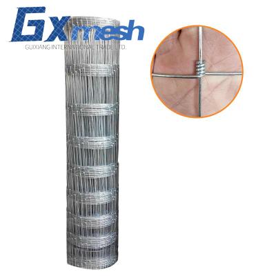 China Red de ganado de pasto de la cerca de ángulo de hierro poste barandillas red de red de círculo de ganado de la red de alambre galvanizado cerca en venta