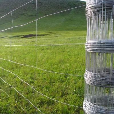 China Galvanized Fixed Knot Field Fence Metal Iron White Garden Fence Aluminum Fence Low Carbon Steel Wire Main Iron Gate Designs for sale