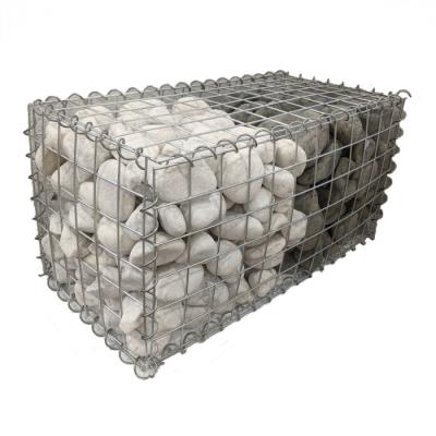 China 2 x 2 x 1m Hot Galvanized Galfan Coated 4mm Wire Gabion Basket Welded Boxes For Stone Retaining wall for sale