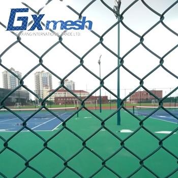 China Galvanized Wire Chain Link Fence Plastic Coated Hot Dipped Galvanized Heavy Duty Industry Cyclone Wire Nature Chain Link Fence for sale