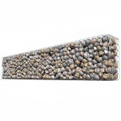 China Fabricación profesional Promoción Precio Hexagonal Gabión Cesta de malla de valla Galvanizado Gabión de pared jaulas caja en venta