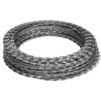 China Low Price Concertina Razor Barbed Wire BTO-22 High Quality Stainless Steel Razor Wire Fence For Sale for sale