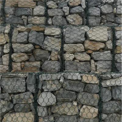 China Directly Supply 1X1X1 Galvanized Hexagonal Wire Mesh Gabion Box for Flood Control for sale