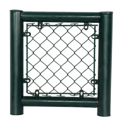 China High Quality And Latest Design Galvanized Residential Chain Link Fence 25 Ft With The Barbed Wire Chain Link Fence for sale