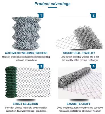 China Durable Boundary Wall Solution: Galvanized Steel Chain Link Fence with Heavy Zinc Coating for sale