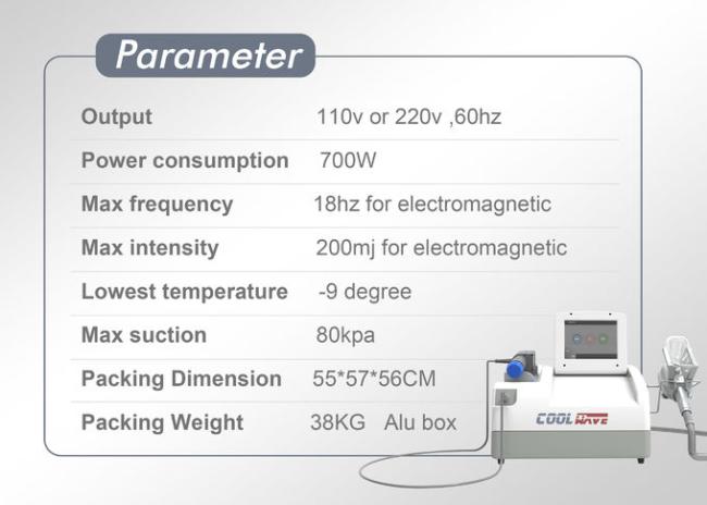 Cool wave body slimming shockwave therapy cryolipolysis machine Erectile Dysfunction