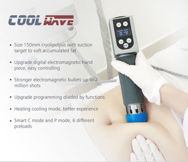 Cool wave body slimming shockwave therapy cryolipolysis machine Erectile Dysfunction