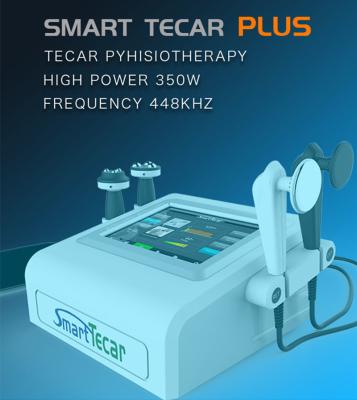 China Back Knee Pain Relief RF Tecar Physiotherapy Machine Diathermy 448KHz RET CET Tripolar Handles for sale