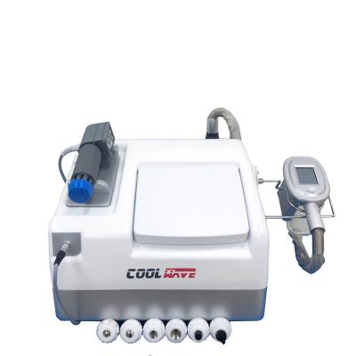 Cina Attrezzatura di congelazione grassa di Cryolipolysis 2 in 1 Cryolipolysis che dimagrisce + macchina del dispositivo di terapia di Shockwave di sollievo dal dolore in vendita
