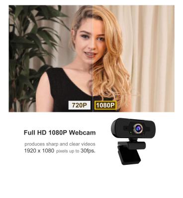 Cina Webcam nero Mini Stream Live Meeting del CCD 10Mega FHD della copertura di segretezza in vendita