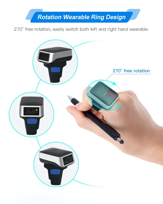 DI9010C-2D Bluetooth Barcode Scanner with accessories