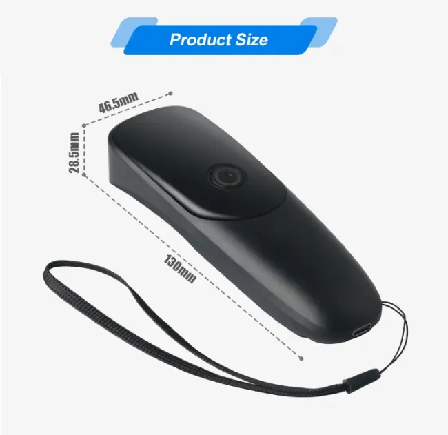 Mini 2D Wireless Bluetooth Barcode Scanner - Detailed View 2