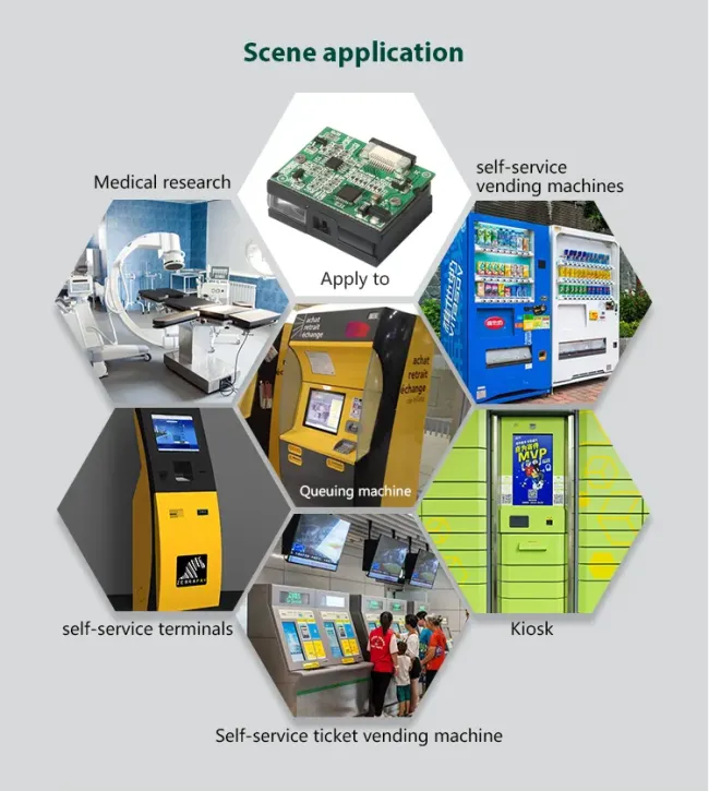 OEM 32 Bit 2D Mini CMOS Barcode Laser Scanner Module - application examples