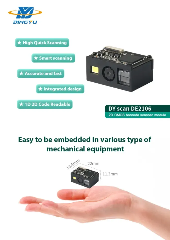 DE2106 Embedded Barcode Scanner Module