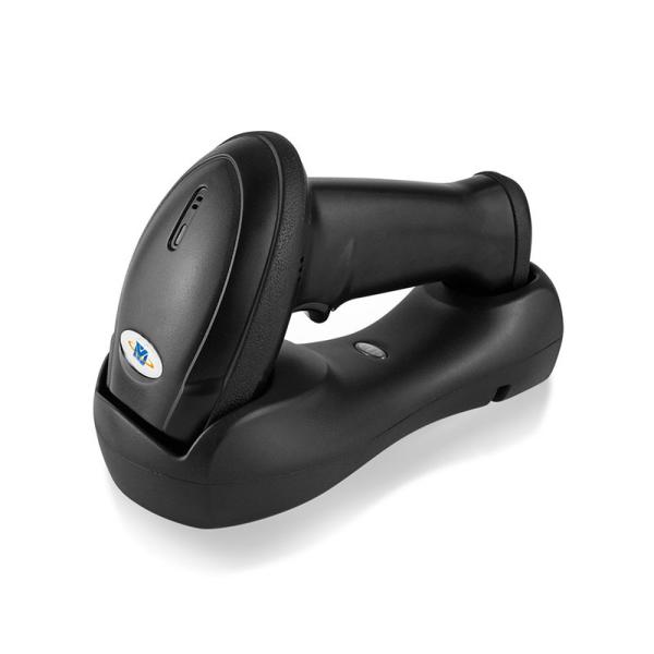 Quality 512k Storage 1600mAh Battery Wireless 2D Barcode Scanner With Charging Cradle For Retail Chains for sale