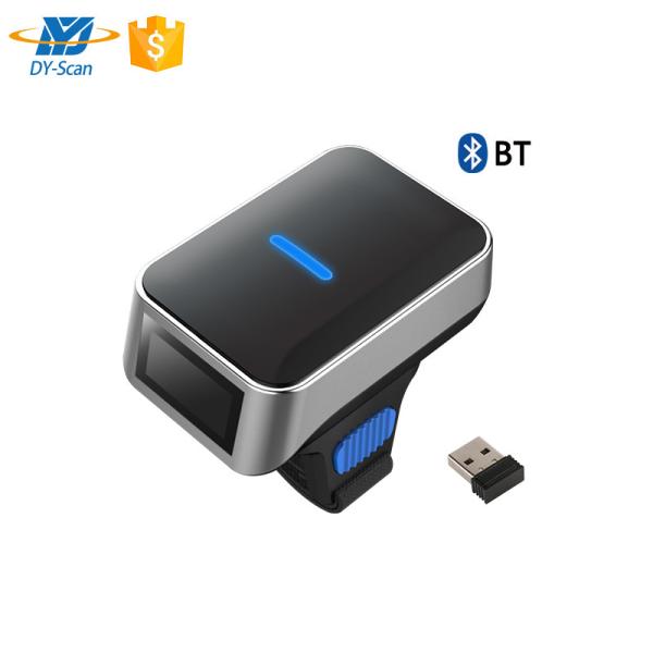 Quality Wireless Bluetooth Wearable Finger Barcode Scanner Android Compatible for sale