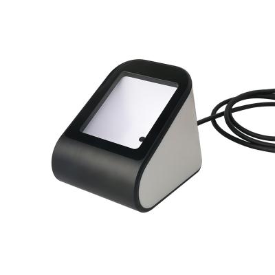 China USB Wired 1D 2D Barcode Scanner Desktop Reader with Adjustable Scanning Angle for sale